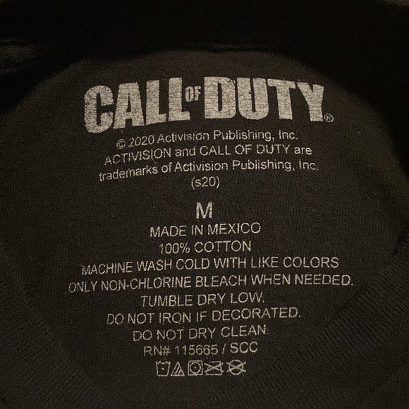 Activision | Shirts | 42 Call Of Duty Black Tshirt | Poshmark